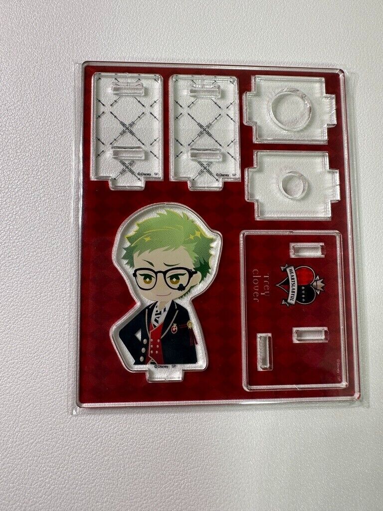 Twisted Wonderland Heartslabyul Trey Clover Chibi Pen Acrylic Stand ...
