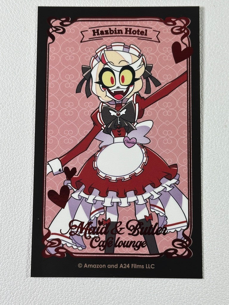 Hazbin Hotel Animate Cafe Maids and Butlers Card Charlie Morningstar ...